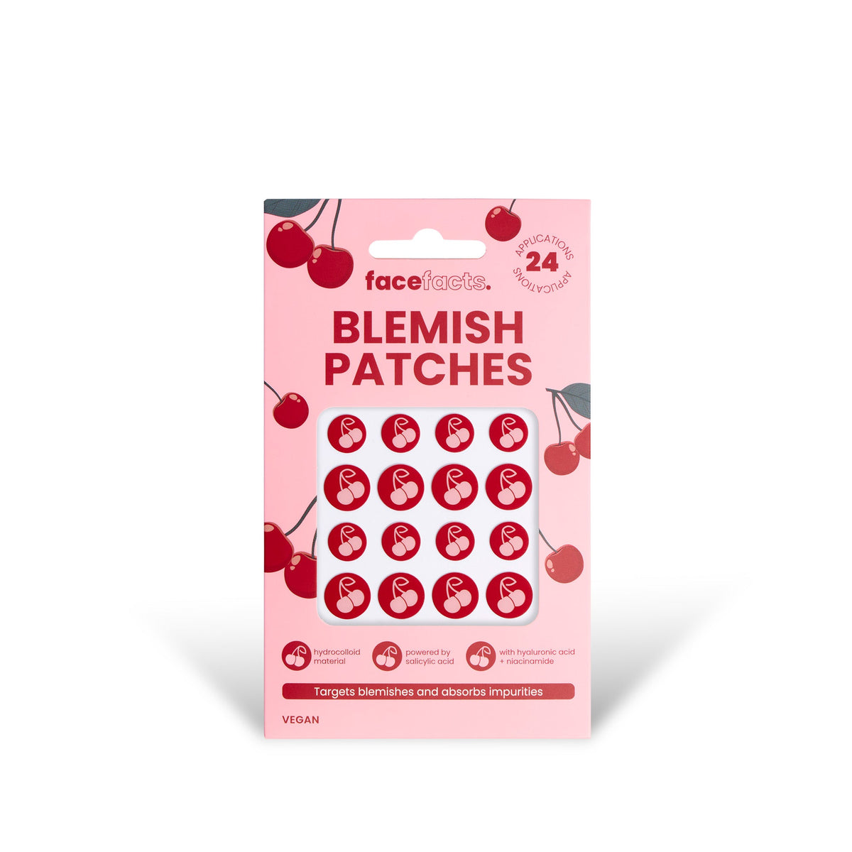 Cherry Blemish Patches — Hydrocolloid Spot Treatment with Salicylic ...