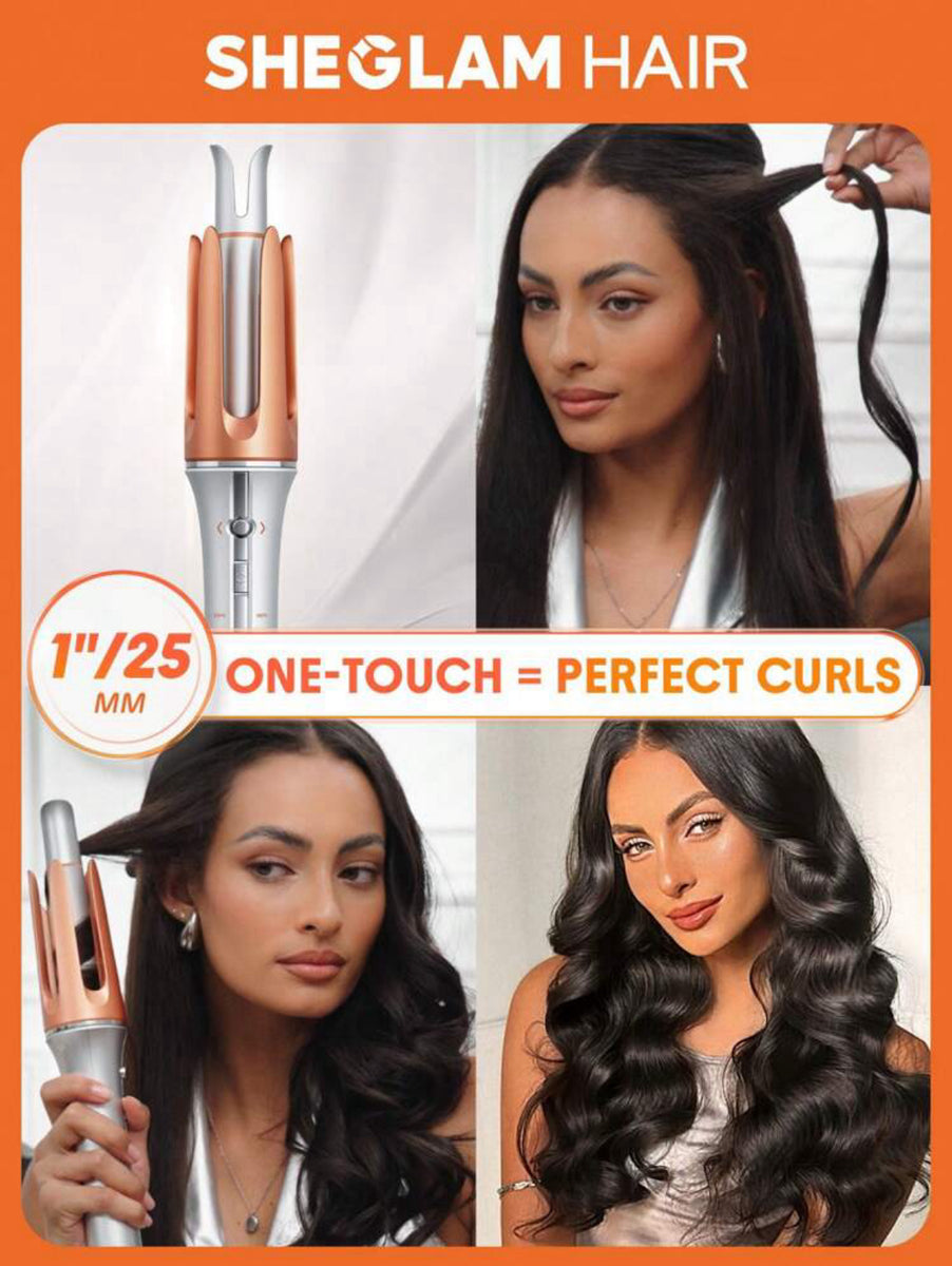 SHEGLAM It-Curl Automatic Hair Curler with Instant Touch Technology ...