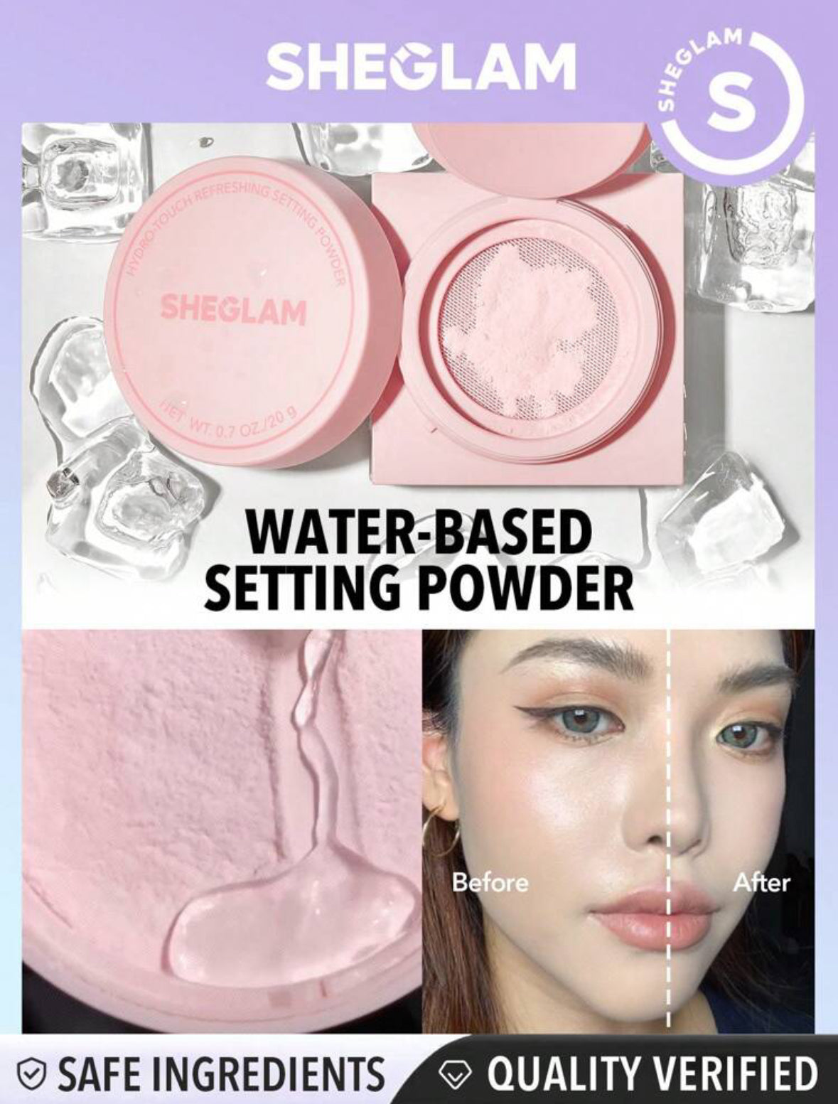 Sheglam water based setting powder black friday pink powder – Traboulsi ...