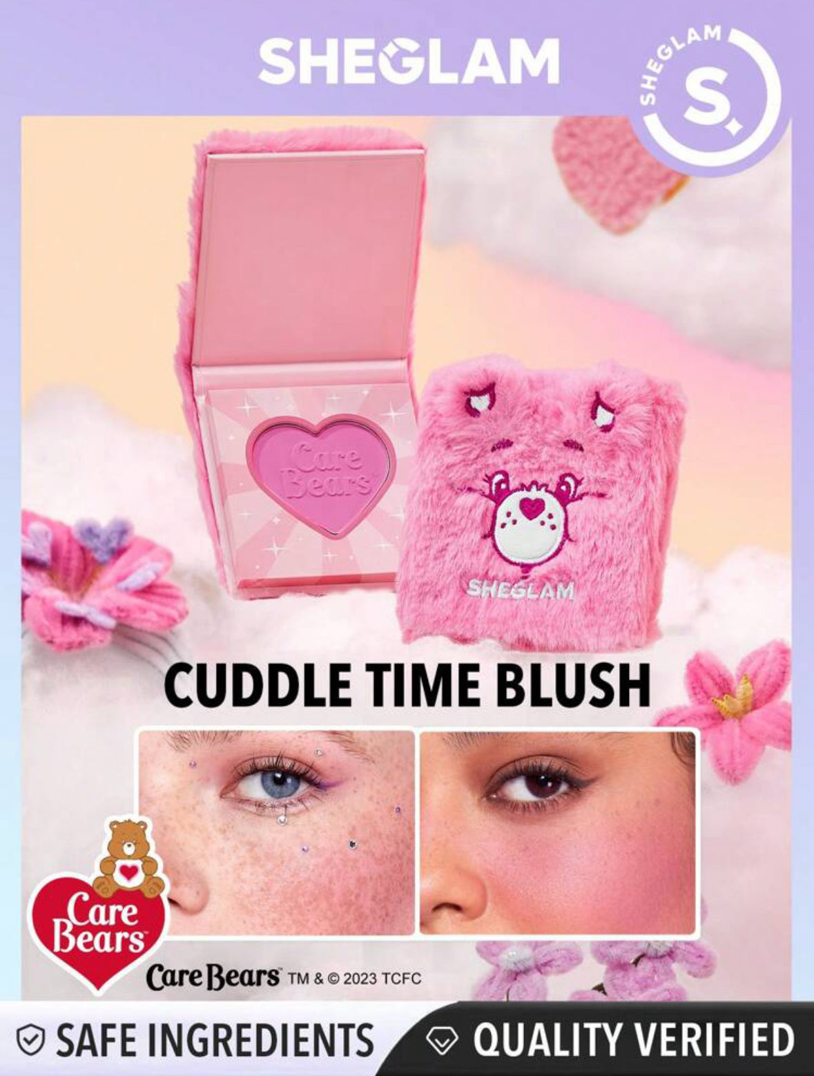 SHEGLAM X Care Bears Cuddle Time Blush-Tickled Powder Blush – Traboulsi ...