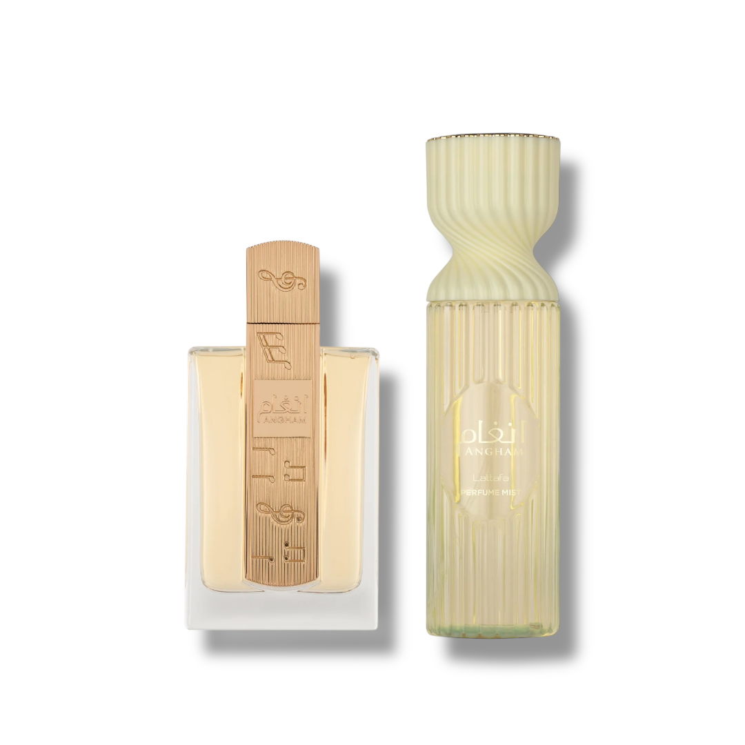 Lattafa Angham Bundle - Eau De Parfum 100ml + Perfume Mist 205ml ...