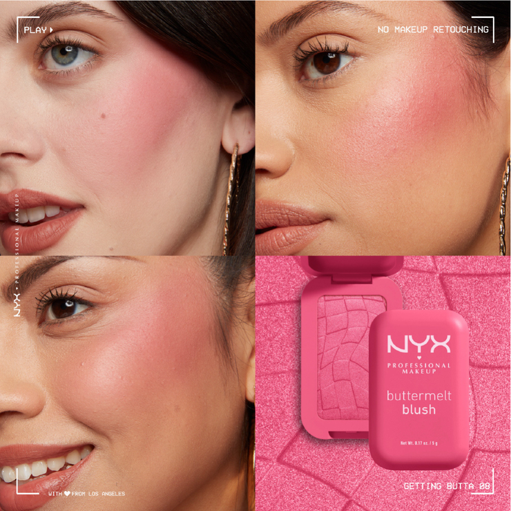 NYX Buttermelt Powder Blush with 12 Hour Wear, Fade & Transfer ...