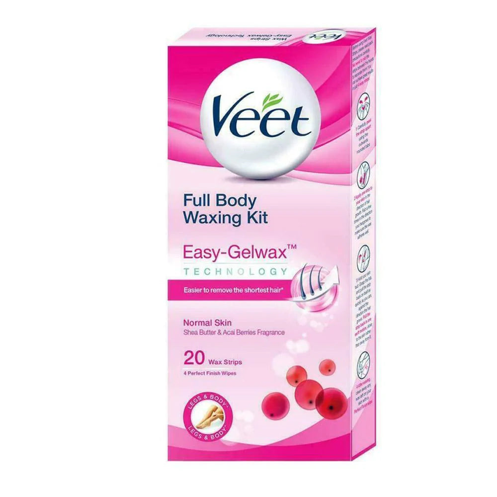 Veet Wax Strips Normal 20 Pieces – Traboulsi Cosmetics